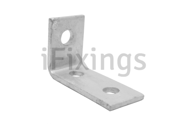 90 Degree 2 Hole / 1 Hole Bracket – HDG – Electro Fixings